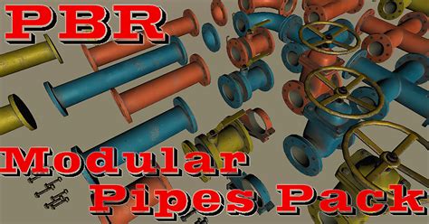 Pbr Modular Pipes Pack 3d 산업도구 Unity Asset Store