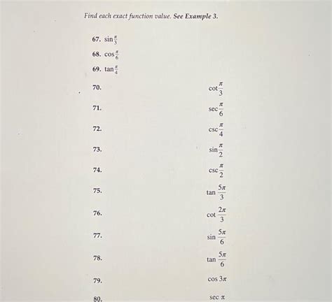 Solved cot3πsec6π Chegg com