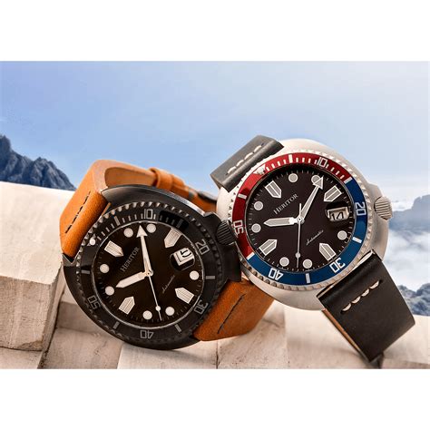 Heritor Automatic Morrison Mens Watch Black Band Silver Case Herhr7603