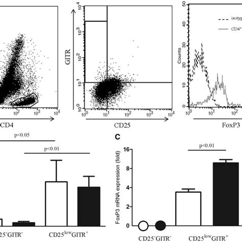 Circulating Cd4 Cd25 High And Cd4 Cd25 Low Gitr T Cells In Hd And Download Scientific