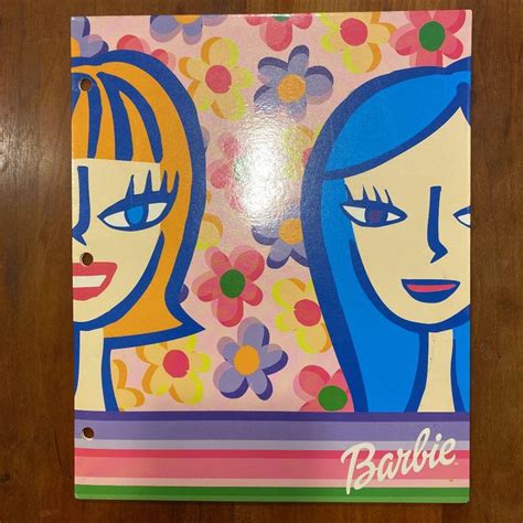 Barbie Folder 1999 Girly Graphics Whimsical Art Chic Illustration