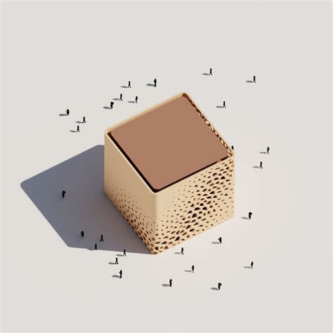 Voronoi Gradient Facade Junelee Architecture