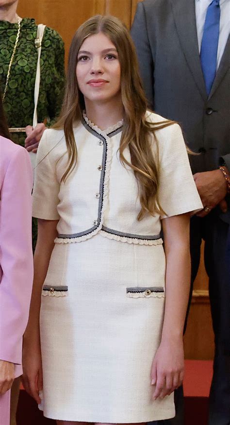Infanta Sofia In A Short Tweed Dress All The Details