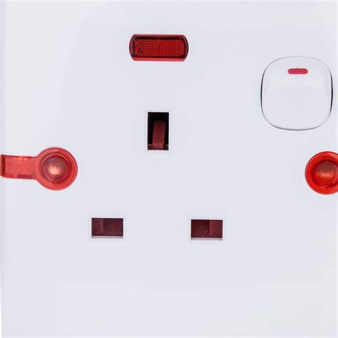 13 Amp Modular Multi Plug Switch Socket With Indicator Light Wall Socket And Socket