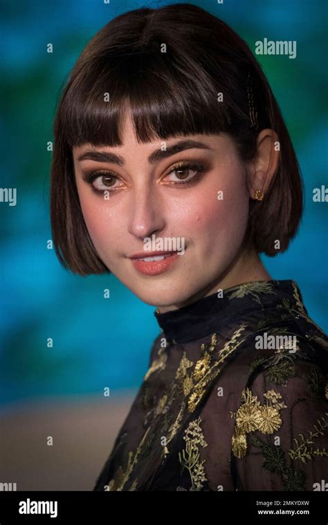 Ellise Chappell Poses For Photographers Upon Arrival At The Mary