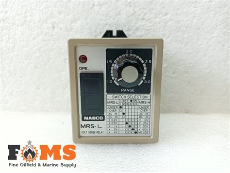 Nabco Mrs L Volt Sense Relay Oilfield And Marine Equipment Supplier In India Fine Oilfield