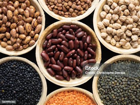 Plantas Secas Leguminosas Leguminosas Estructura Surtido De Garbanzos