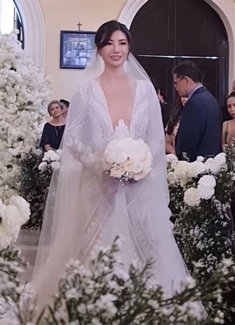 Chelsea Robato Shines In Custom Francis Libiran Wedding Gown Pepph
