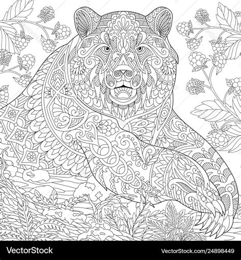 Grizzly Bear Coloring Page