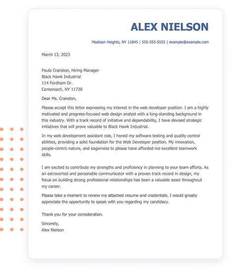 Cover Letter Format Examples And Best Practices For 2026