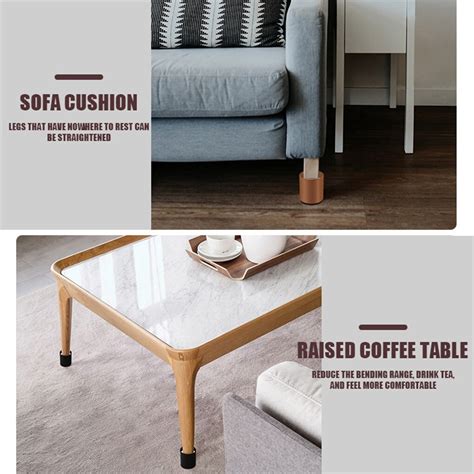 4 Pieces Round Desk Leg Risers Non Slip Sofa Lifte Grandado