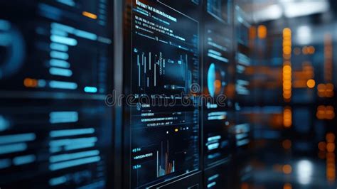 Close Up Of Ai Based Predictive Analysis Display On Digital Screen