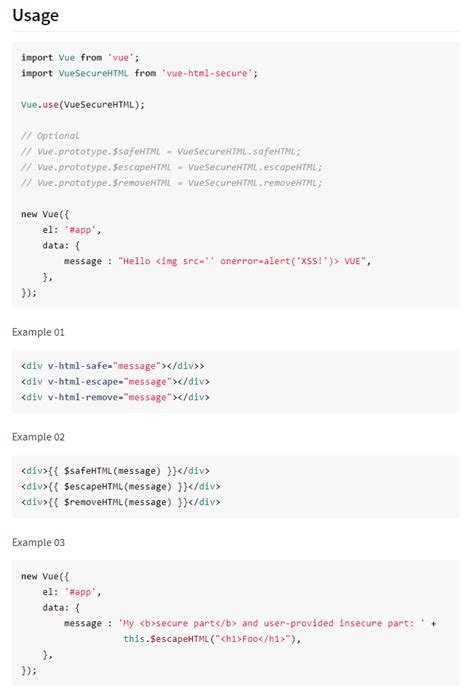 Sanitize V Html Issue Vuejs Vue GitHub