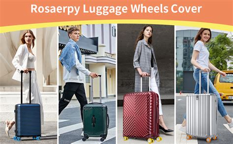 Rosaerpy Fundas Protectoras Para Equipaje 8 Piezas Fundas Protectoras De Maletas Con Ruedas