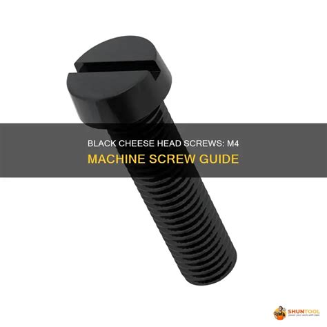 Black Cheese Head Screws M4 Machine Screw Guide Shuntool