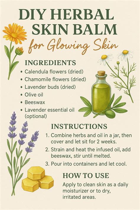 Diy Herbal Skin Balm For Glowing Skin 🌿 Easy All Natural Recipe