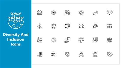 Diversity And Inclusion Icons Powerpoint Presentation