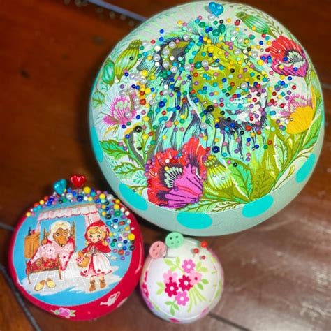 Mini Size Sleeping Squirrel Pincushion Burgundy Tilda Hibernation