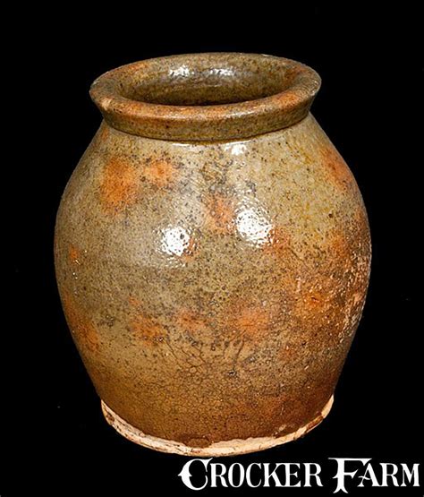 Lead Glazed Redware Jar New England Origin Lot 270 November 3
