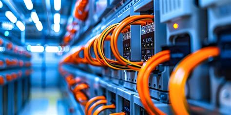 Wiring Of Electric Control Panel For Power Distribution With Plc