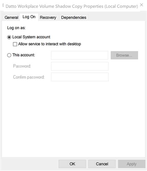 What Level Of Permissions Does Workplace Server Need In Order To Run