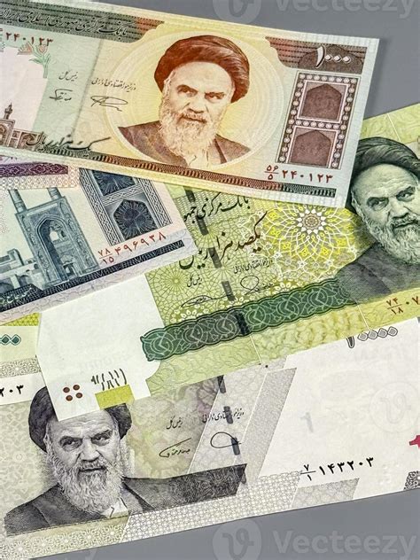 Currency Notes From Iran Featuring Prominent Historical Figures