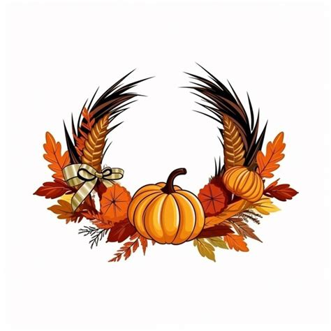 Premium Photo Generative Ai Photo Hand Drawn Cornucopia Fruits Illustration