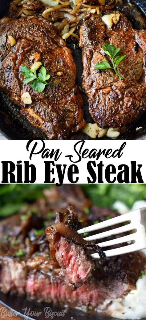 Rib Eye Steaks Are Perfectly Cooked Full Of Flavor And Melt In Your