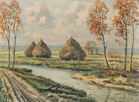 Dariusz Wąsowicz Trzy Stogi Siana Na Strumieniem Mutualart