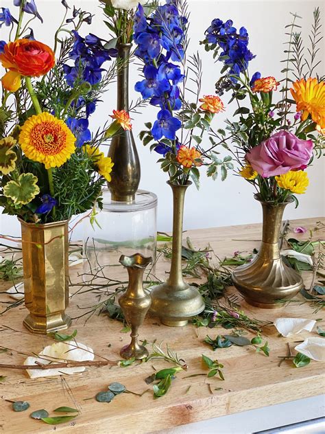 Vintage Solid Brass Vases Various Styles And Sizes Eventlyst