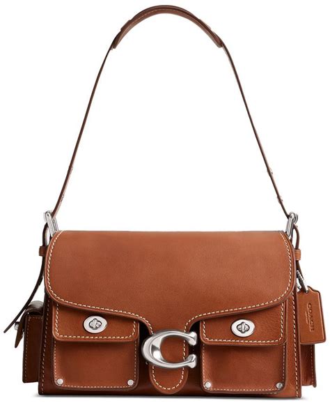 Coach Cargo Turnlock Soft Tabby Leather Shoulder Bag Macys Leather