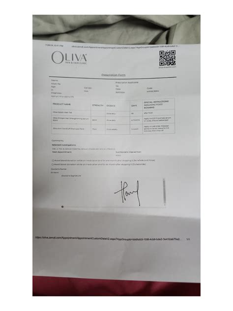 Prescription Form Pdf