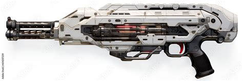 Futuristic Combat Weapon Super Modern Shotgun Hi Tech Shot Gun