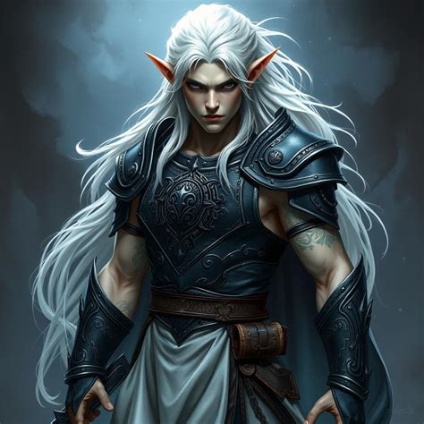 Epic Male Elf Battle Warlock Unleash Your Imagination