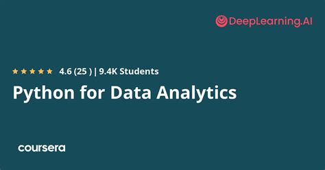 Python For Data Analytics Coursera