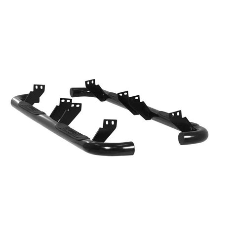Aries Round Nerf Bars 3 Diameter Black Powder Coated Steel Aries
