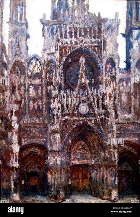 French Claude Monet Rouen Cathedral Immagini E Fotografie Stock Ad Alta