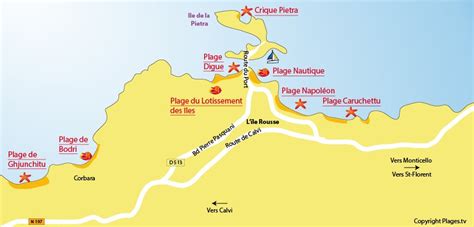 Plages Lile Rousse 2b Station Balnéaire Dile Rousse Corse