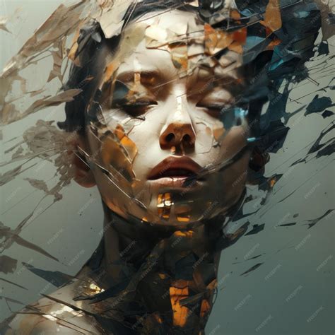 Glimpses Of A Distorted Reality Exploring Human Form Through Graphic