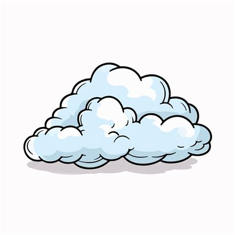Premium Vector Cloud Flat Vector Illustration Cloud Cartoon Hand