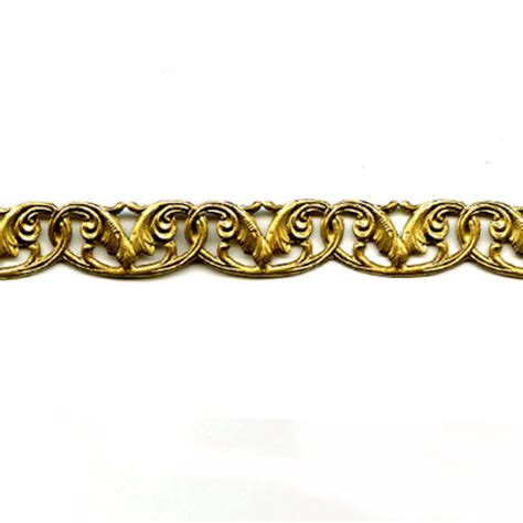6 Brass Banding Scroll Arched Metal Strip Gallery Wire Etsy