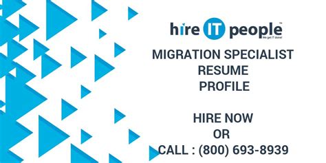 Migration Specialist Resume Profile Hire It People We Get It Done