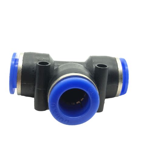 Yumo Tracheal Quick Insertion Quick Connector T Shaped Tee Reducer Pe 12 Yueqing Yumo Electric