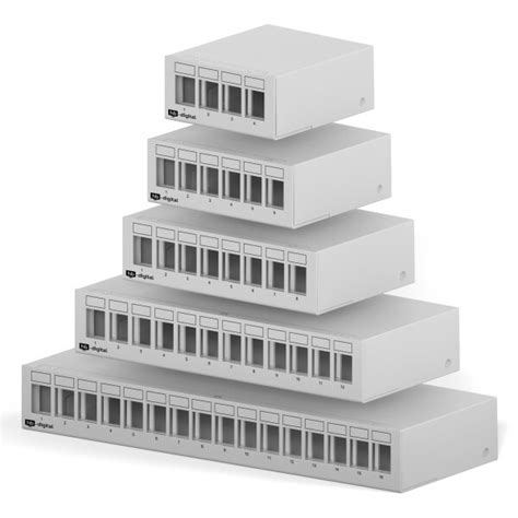 Patch Panel For Keystone Modules Port Patch Field Light Grey Hb Digita 15 99