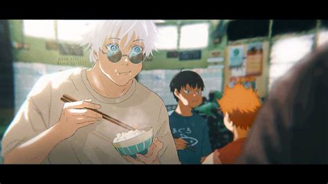 Jujutsu Kaisen Haikyuu Twitter Fanart Haikyuu Jjk Anime Crossover