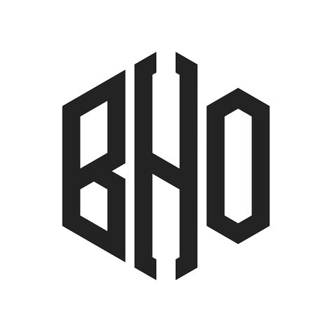 Premium Vector Bho Logo Design Initial Letter Bho Monogram Logo Using