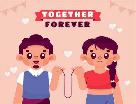 Premium Vector Flat Design Red Thread Illustration