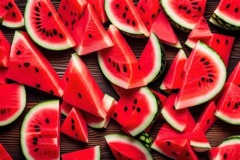 Premium Ai Image A Pile Of Watermelon With The Word Watermelon
