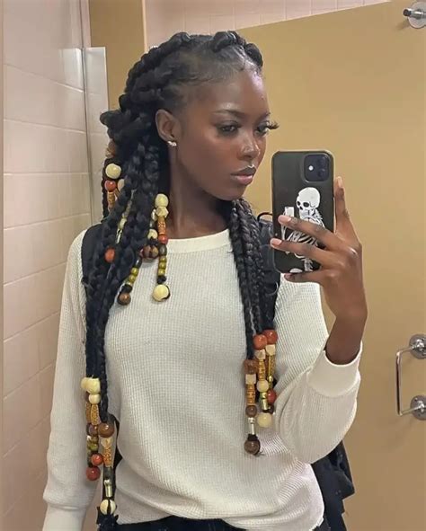31 Trending Jumbo Box Braid Hairstyles For 2023 Fashion Ideas