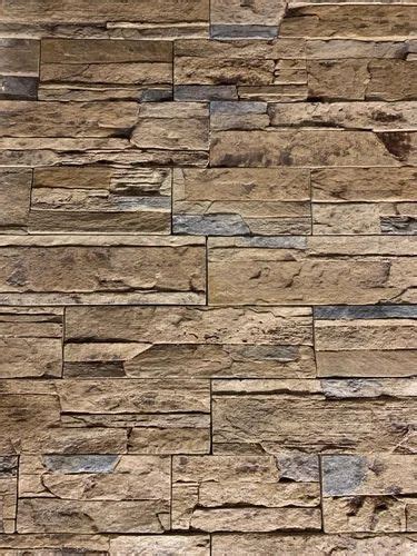 2 5mm Light Brown Stone Wall Cladding At ₹ 215 Sq Ft Stone Wall